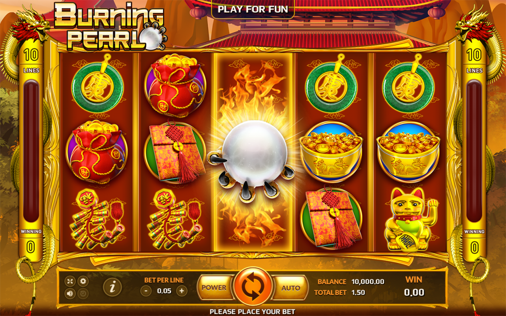 Burning Pearl เกมสล็อต XO ดูรายละเอียดเกม SLOTXO Burning Pearl